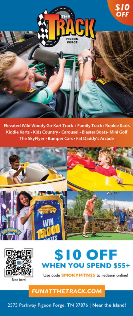 The Track Pigeon Forge, TN - Smoky Mountain Coupon Book